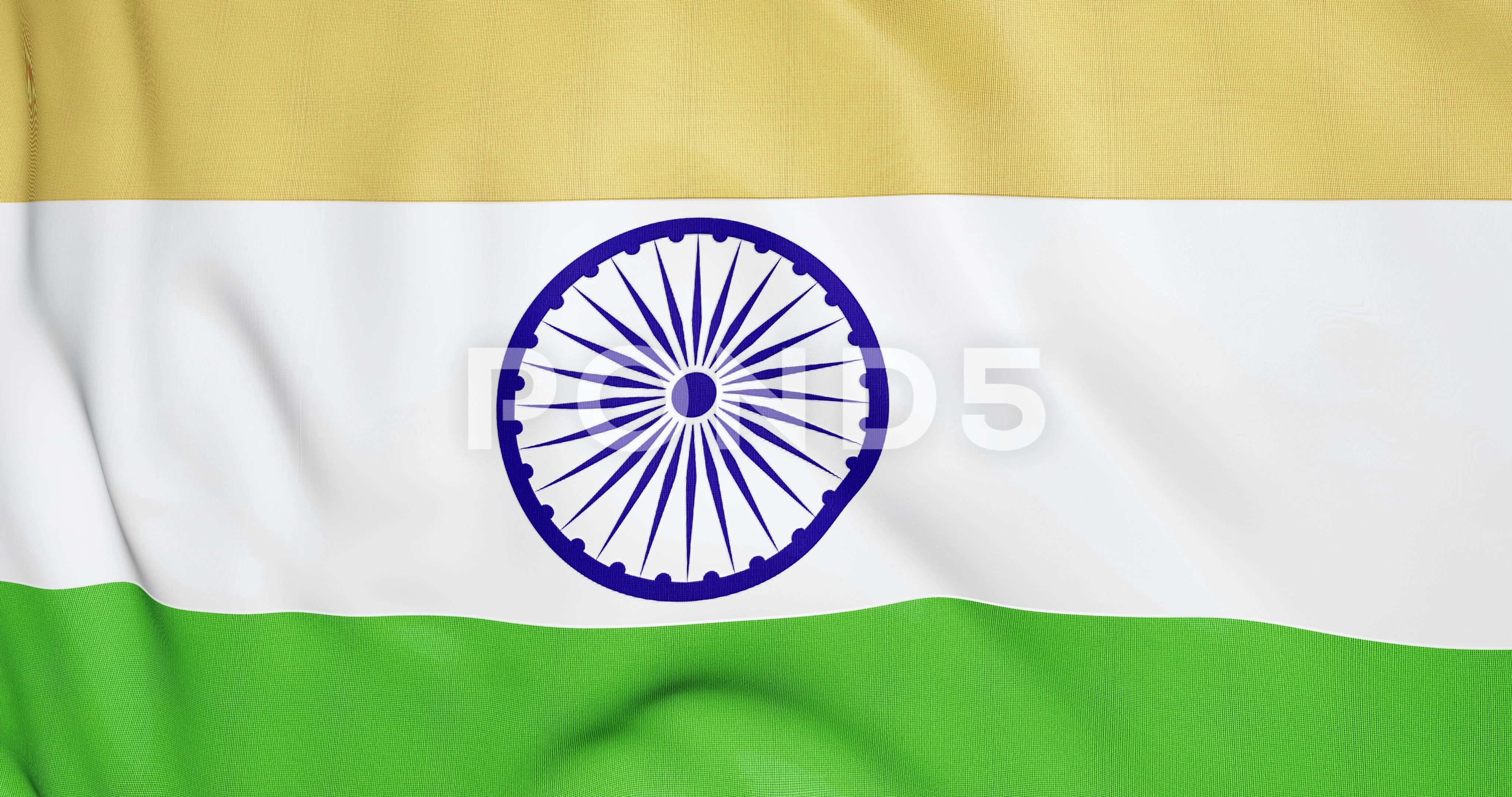 Indian National Flag Flying Animation