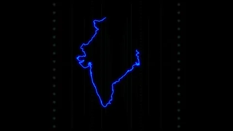 India Map 4K Animation 3D | Stock Video | Pond5