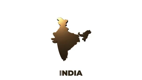 India Map Showing Up Intro By Regions 4k... | Stock Video | Pond5