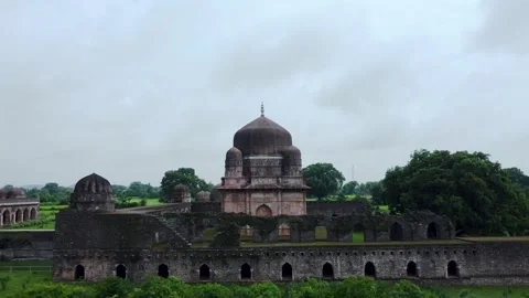 India MP Mandu Hathi mahal group Darya k... | Stock Video | Pond5