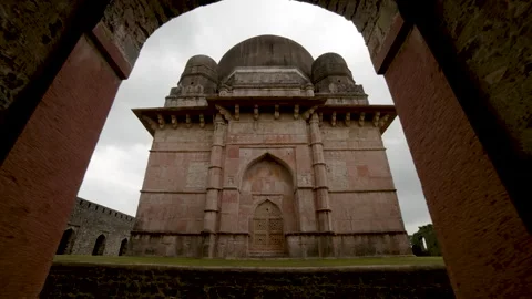 India MP Mandu Hathi mahal group Darya k... | Stock Video | Pond5