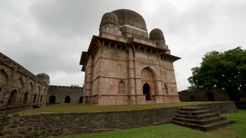 India MP Mandu Hathi mahal group Darya K... | Stock Video | Pond5