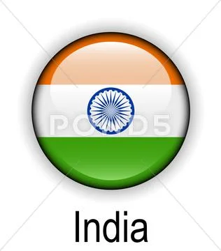 India official state flag ~ Clip Art ~ Download #54295335
