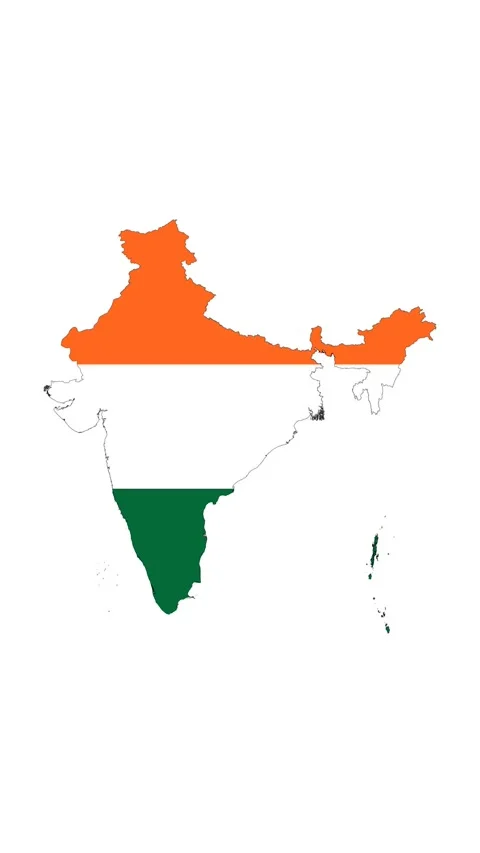 India Political Map Outline Stock Video Footage | Royalty Free India ...