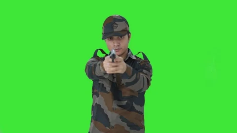 Green Screen Gun Man Stock Footage ~ Royalty Free Stock Videos | Pond5