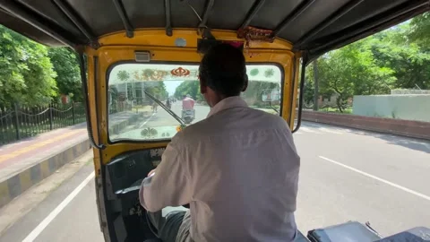 Indian Auto Driver Stock Video Footage | Royalty Free Indian Auto ...