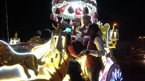 Indian baraat also called as Varghodo( g... | Stock Video | Pond5