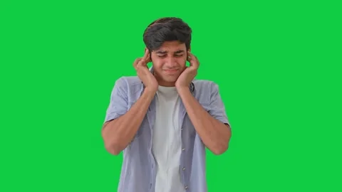 Indian boy disturbed by loud noises Gree... | Stock Video | Pond5