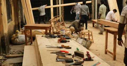 Indian Carpenters Stock Footage ~ Royalty Free Stock Videos | Pond5