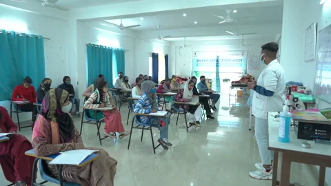 Indian classroom for training for Indian... | Stock Video | Pond5
