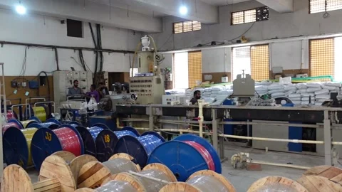 Indian Copper factory. Manufacturing uni... | Stock Video | Pond5