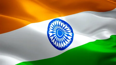 Indian flag Closeup 1080p Full HD 1920X1... | Stock Video | Pond5