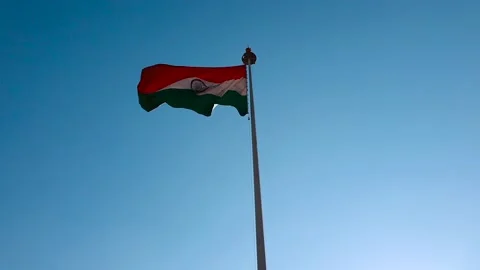 Indian flag flying | Stock Video | Pond5