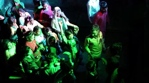 Indian group of boys dancing during Gane... | Stock Video | Pond5