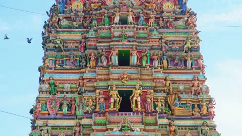 Indian Hindu temple, Shikhara (tower) of... | Stock Video | Pond5