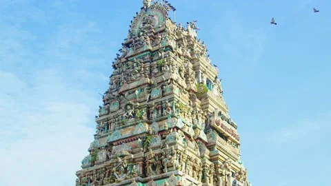 Indian Hindu temple, Shikhara (tower) of... | Stock Video | Pond5