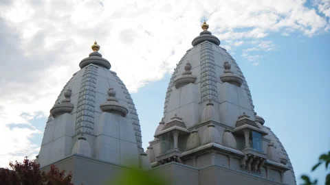 Indian Hindu temple. Towers of the templ... | Stock Video | Pond5