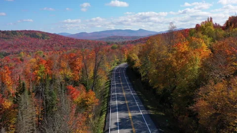 Indian Lake NY Fall Foliage Adirondacks ... | Stock Video | Pond5