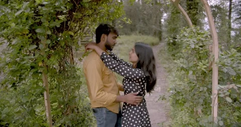 Indian lovely couple hug each other in a... | Stock Video | Pond5