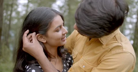 Indian lovely couple hug each other in a... | Stock Video | Pond5