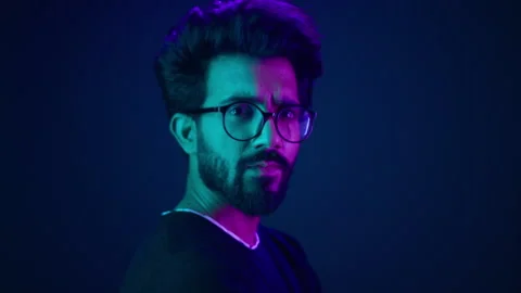 Indian Man Profile Stock Footage ~ Royalty Free Stock Videos | Pond5