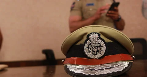 Indian Police Inspector Cap
