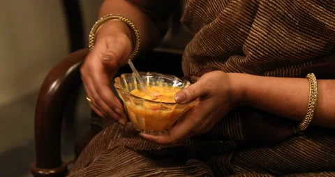 Indian Sweet in a male Hand | Stock Video | Pond5