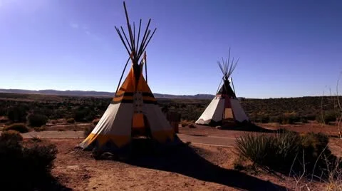 Indian tippi, tent Native American Peopl... | Stock Video | Pond5