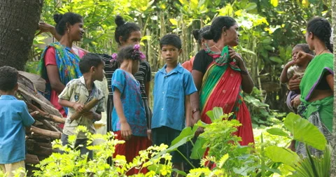 Indian Tribes Watching in Forest | Stock Video | Pond5