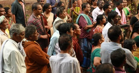 Indian Village People watching | Stock Video | Pond5