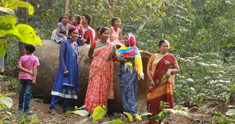 Indian Village People watching | Stock Video | Pond5