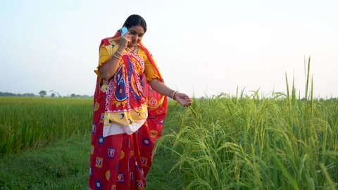 An Indian woman expressing her happiness... | Stock Video | Pond5