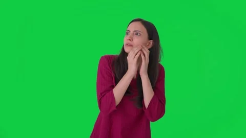 Indian woman getting scared of ghosts Gr... | Stock Video | Pond5