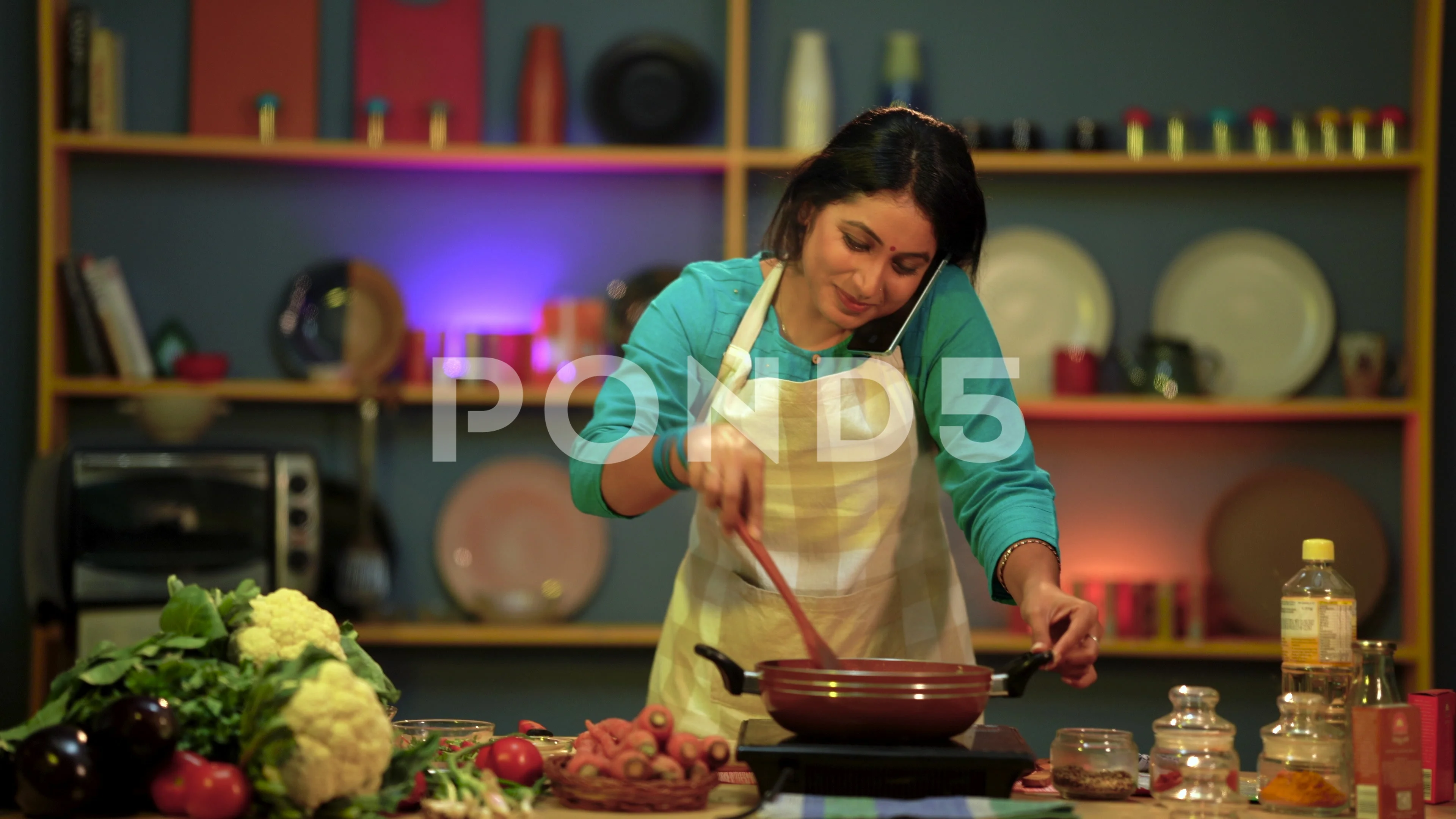 Indian Woman Cooking