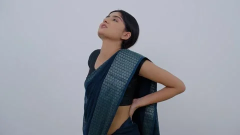 Saree Girl Back Stock Video Footage | Royalty Free Saree Girl Back ...