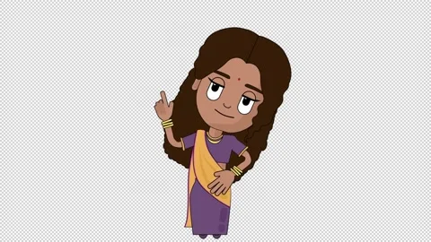 Indian Woman Thinking Animation Characte... | Stock Video | Pond5