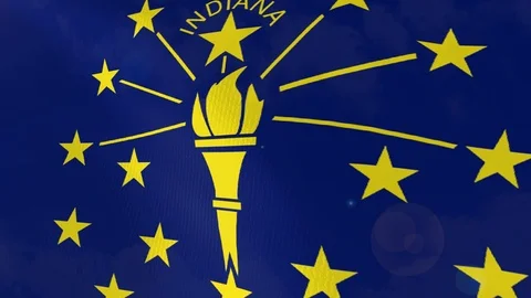 Indiana Flag Stock Video Footage | Royalty Free Indiana Flag Videos | Pond5