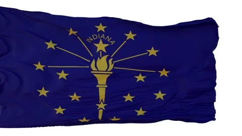 Indiana Flag Stock Video Footage | Royalty Free Indiana Flag Videos | Pond5