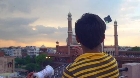 India's Republic Day in Jama Masjid | Stock Video | Pond5