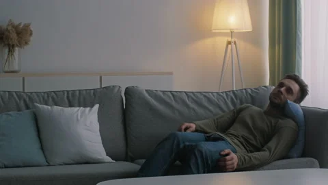 Indifference and apathy. Depressed man f... | Stock Video | Pond5