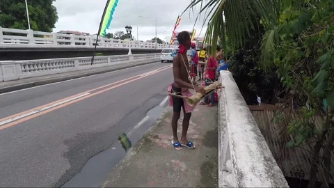 Indigenous Ati people, Ati-Atihan festiv... | Stock Video | Pond5