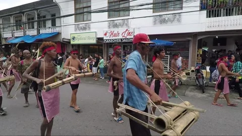 Indigenous Ati people play Patik-Patik, ... | Stock Video | Pond5