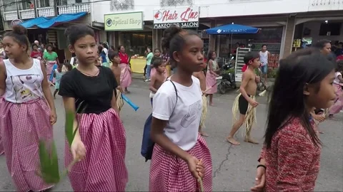 Indigenous Ati Tribe People, Ati-Atihan ... | Stock Video | Pond5