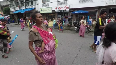 Indigenous Ati Tribe People, Ati-Atihan ... | Stock Video | Pond5