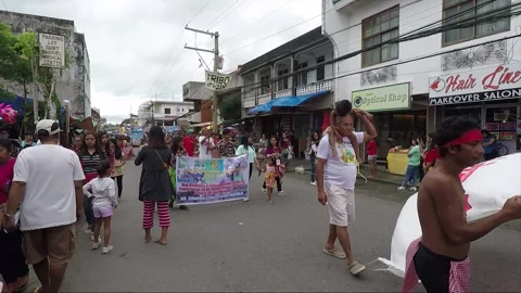 Indigenous Ati Tribe People, Ati-Atihan ... | Stock Video | Pond5