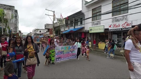 Indigenous Ati Tribe People, Ati-Atihan ... | Stock Video | Pond5