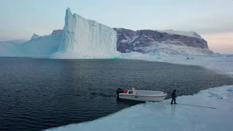 Indigenous Inuit Eskimo hunting, boat, w... | Stock Video | Pond5