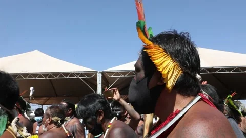 Indigenous people from the Amazon rainfo... | Stock Video | Pond5