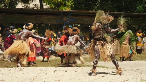 Indigenous people of the Melanesian Kana... | Stock Video | Pond5