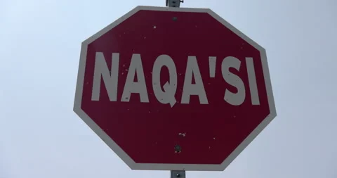 Indigenous peoples of Canada Stop sign i... | Stock Video | Pond5